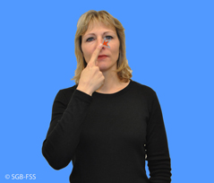 Gebärde für VERMUTEN – Gebärdensprachelexikon Gehörlosenbund