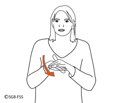 Signe pour CACHER – Lexique de la langue des signes Fédération Suisse ...