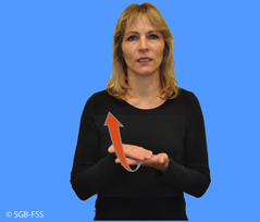 Gebärde für HELFEN – Gebärdensprachelexikon Gehörlosenbund